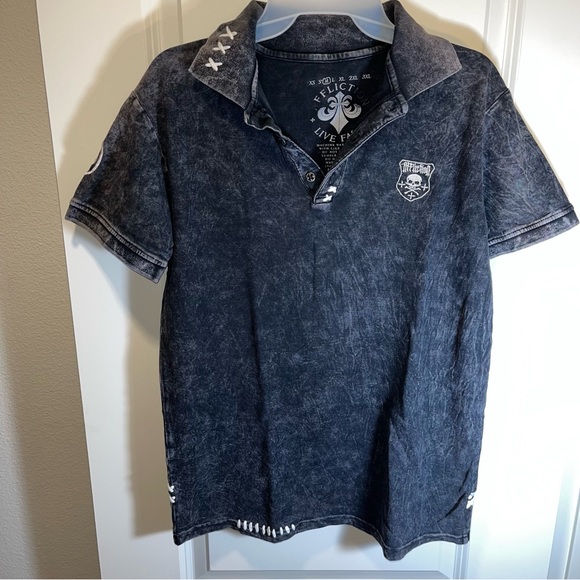 Affliction | Shirts | Affliction Live Fast Mens Black And White ...